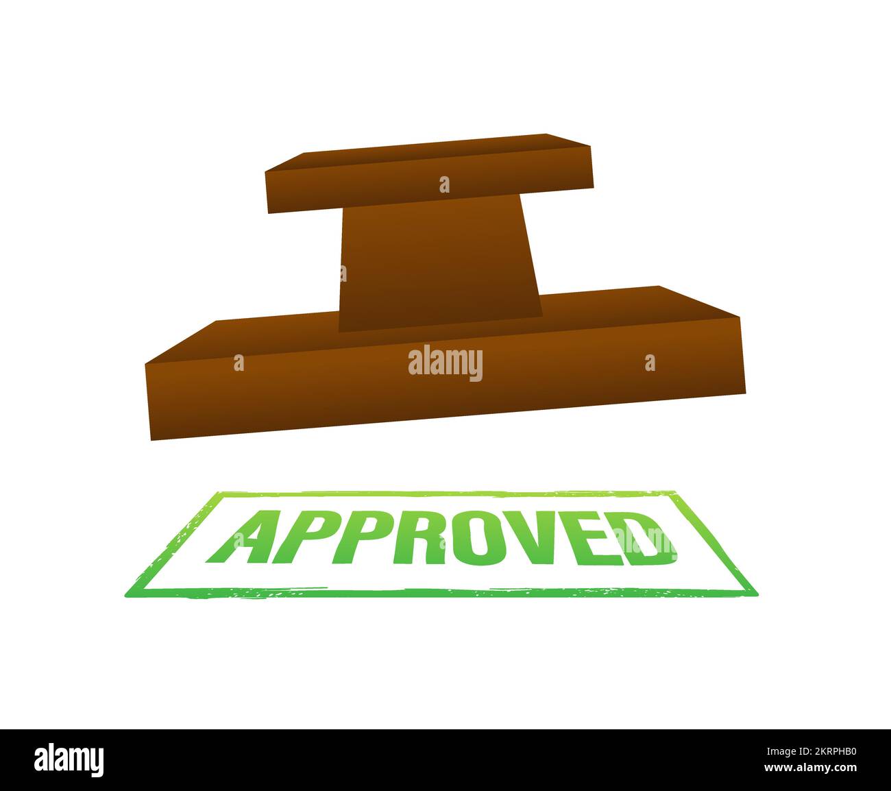 Approved stamp on white background. Vector stock illustration Stock ...