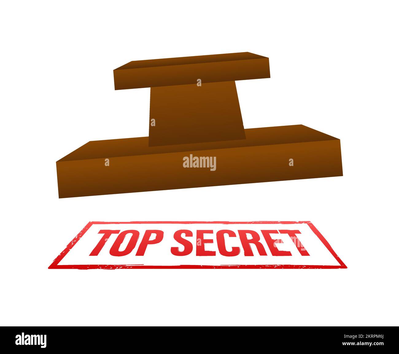 Top secret stamp on white background. Vector stock illustration Stock ...