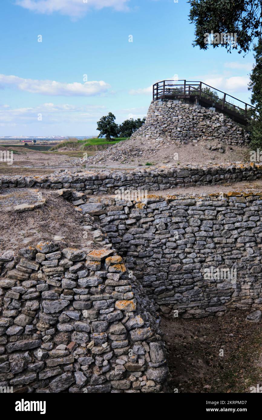Canakkale, Turkey, May 2021: Ruins of the Ancient City of Troy. UNESCO ...