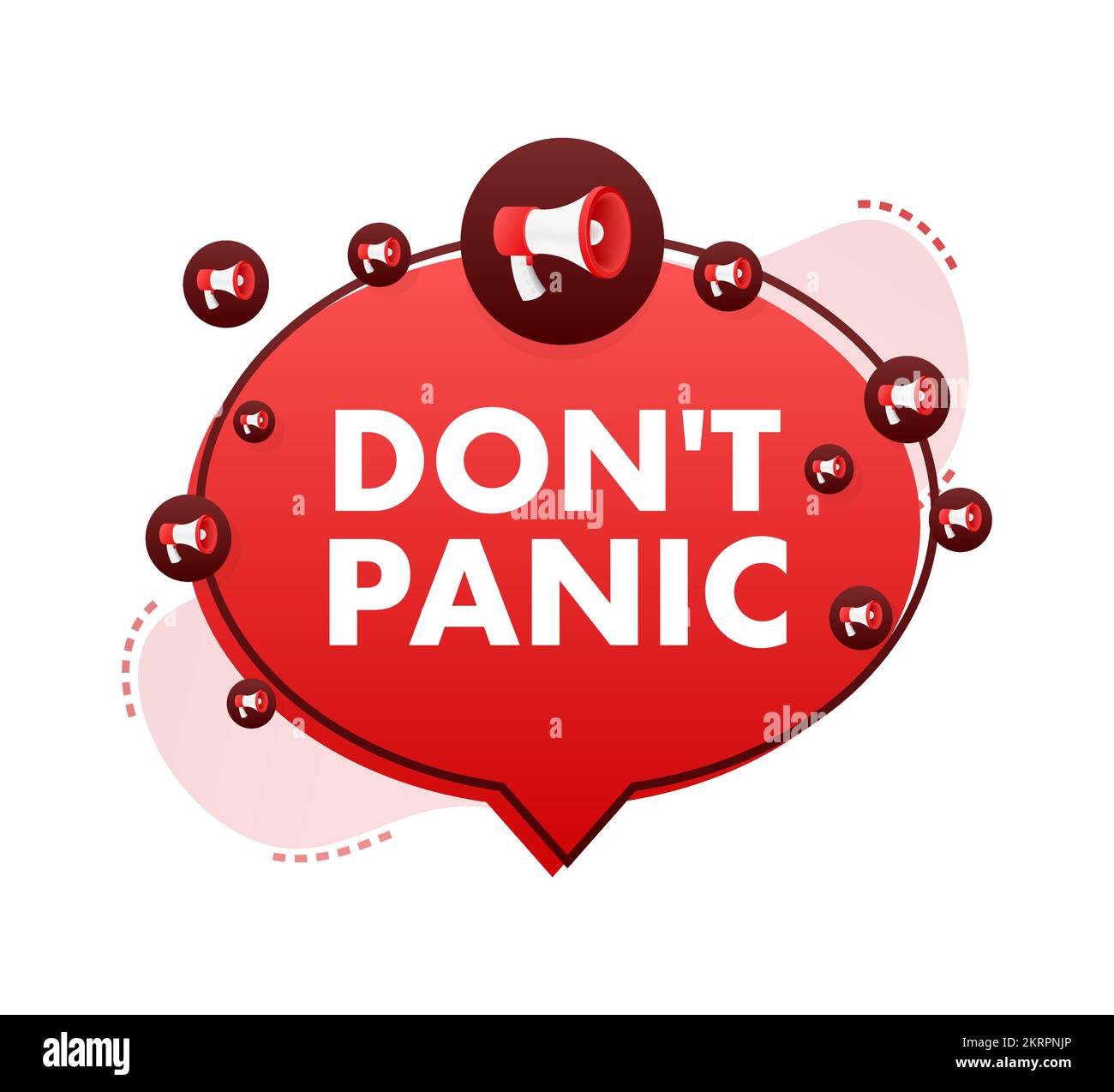 Dont Panic sign, label. Vector stock illustration Stock Vector Image & Art - Alamy