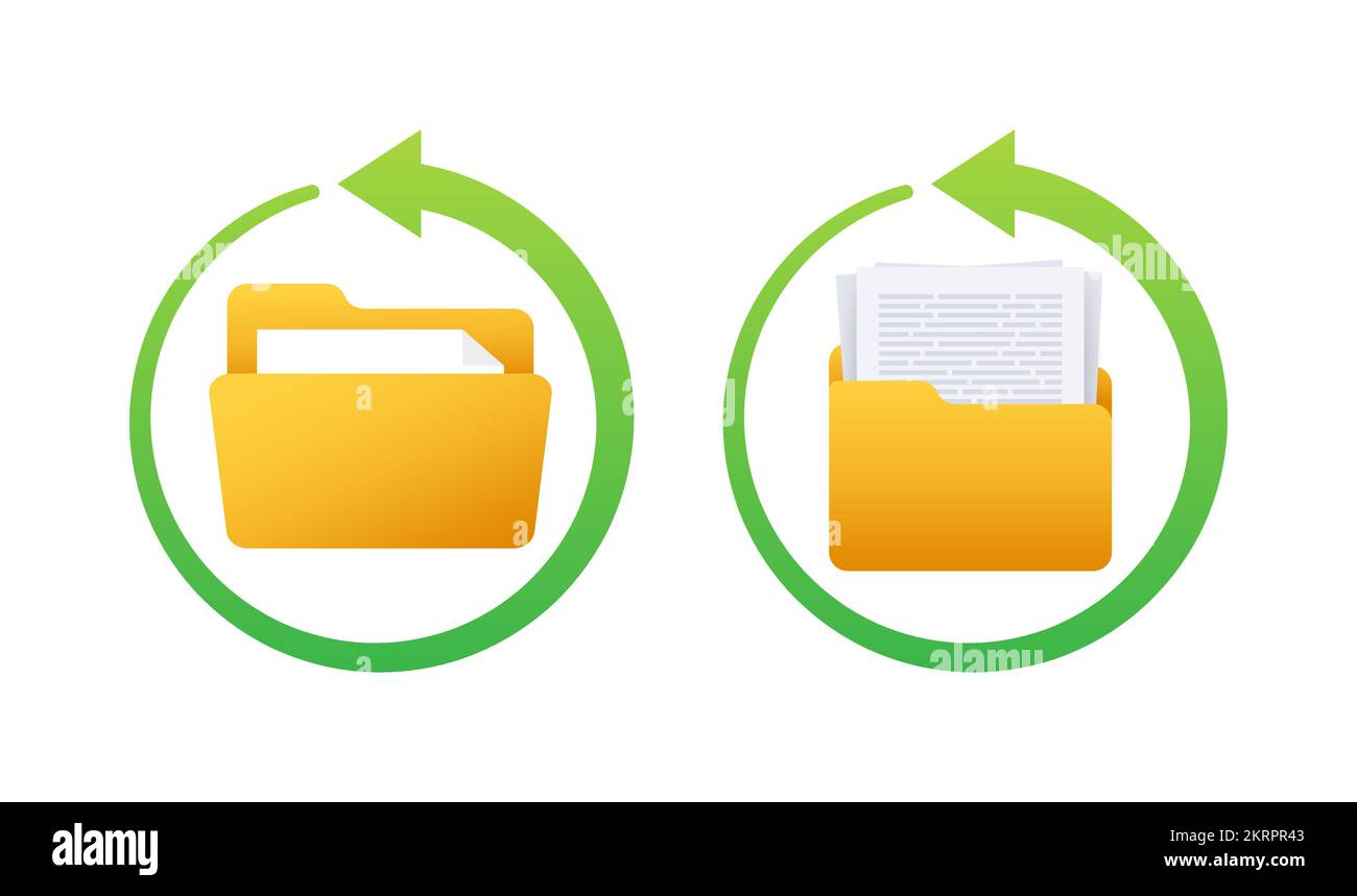 Data Backup Database Restore Data Recovery Vector Stock Illustration Stock Vector Image And Art