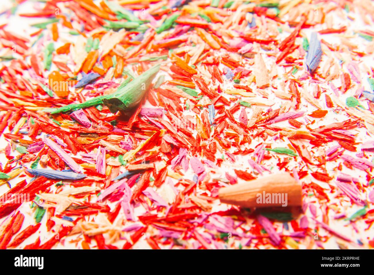 Visual art scene on a abstraction of fragmented pencil splinters in ...