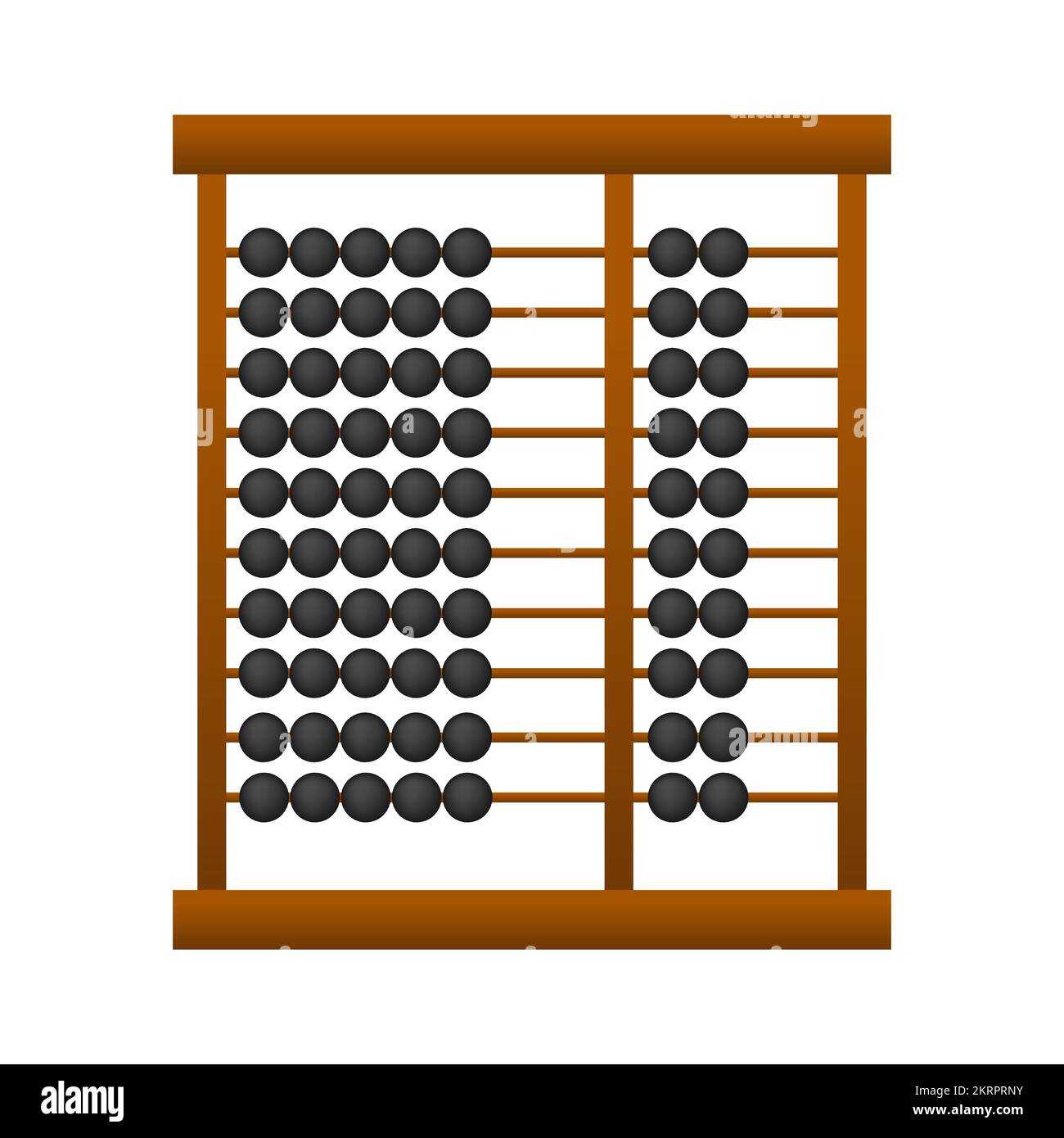 Wooden Abacus icon. Calculating tool. Vector stock illustration Stock ...