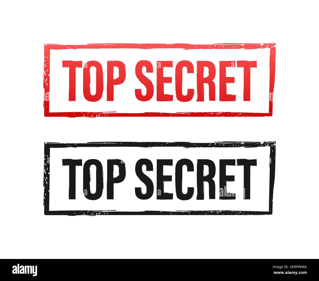 Top secret stamp on white background. Vector stock illustration Stock ...