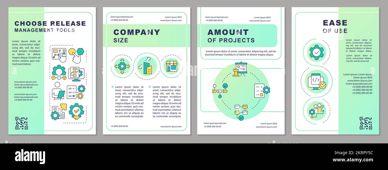 Picking release management instrumentation brochure template Stock ...