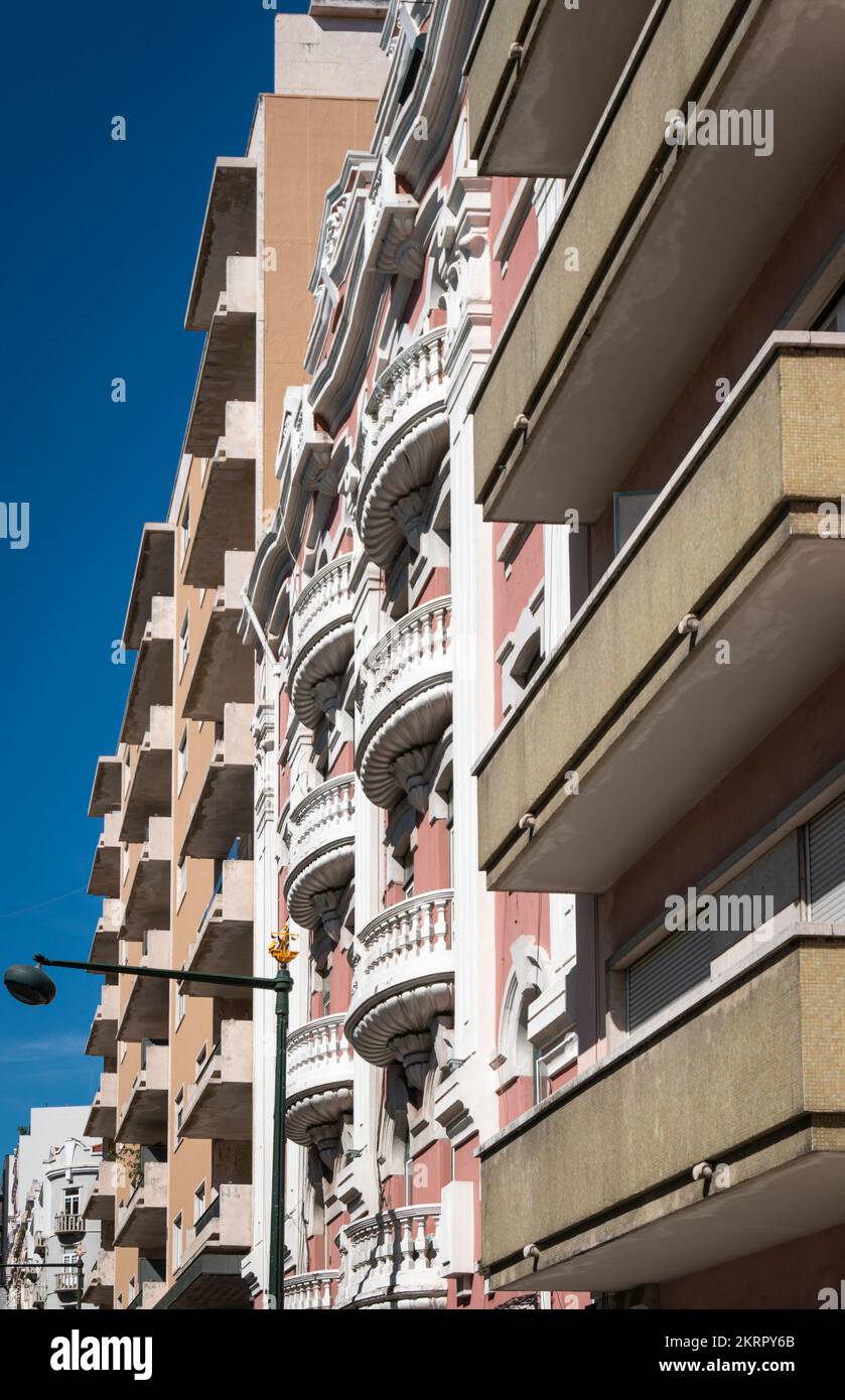 Building facades in the city of Lisbon, Portugal Stock Photo - Alamy