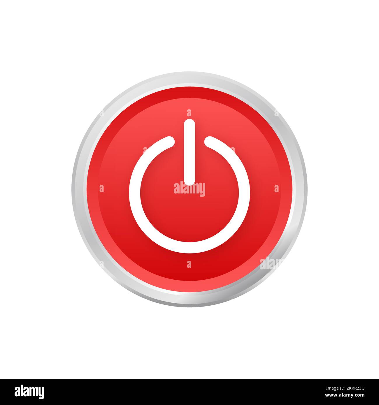 Red Power button. On Off icons. Start power button. Vector stock ...