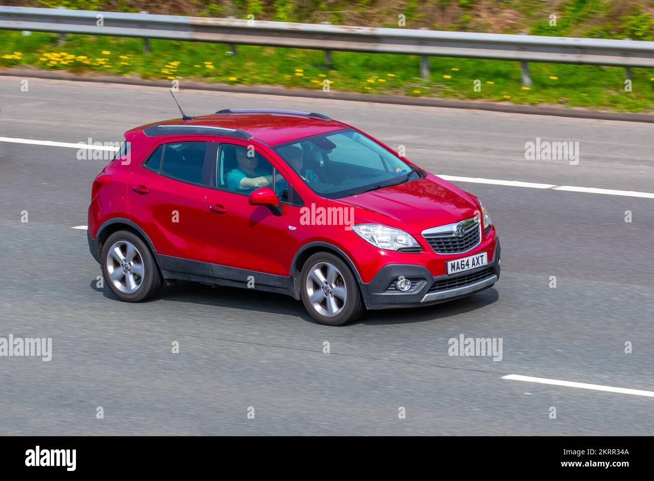 2014 Red Vauxhall MOKKA EXCLUSIV S/S stop-start, 1598 cc petrol 5-speed ...