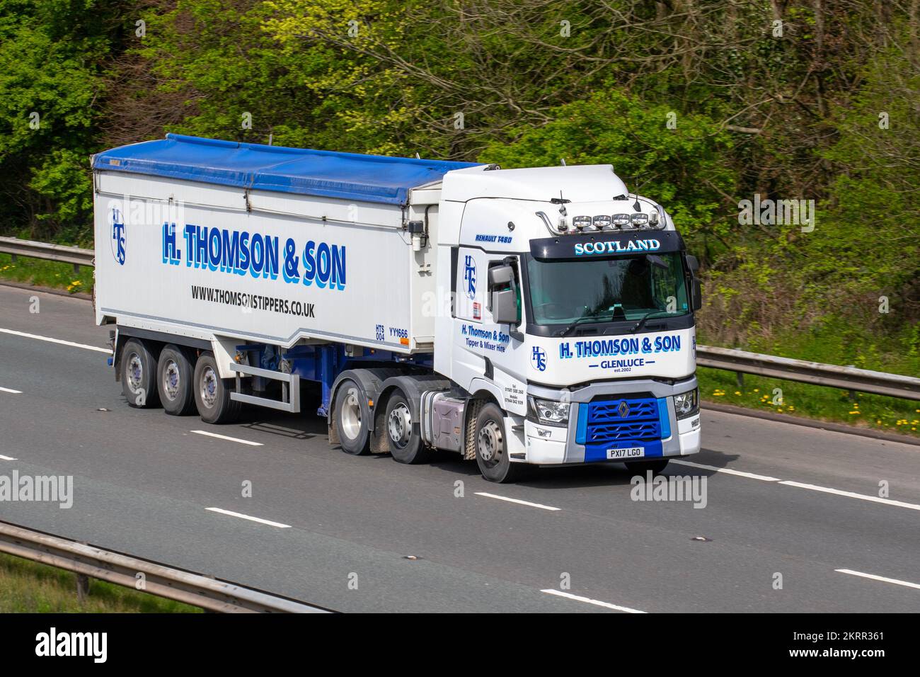 H.THOMSON & SON GLENLUCE Tipper and Mixer Hire 2017 RENAULT 480.26 6x2 ...