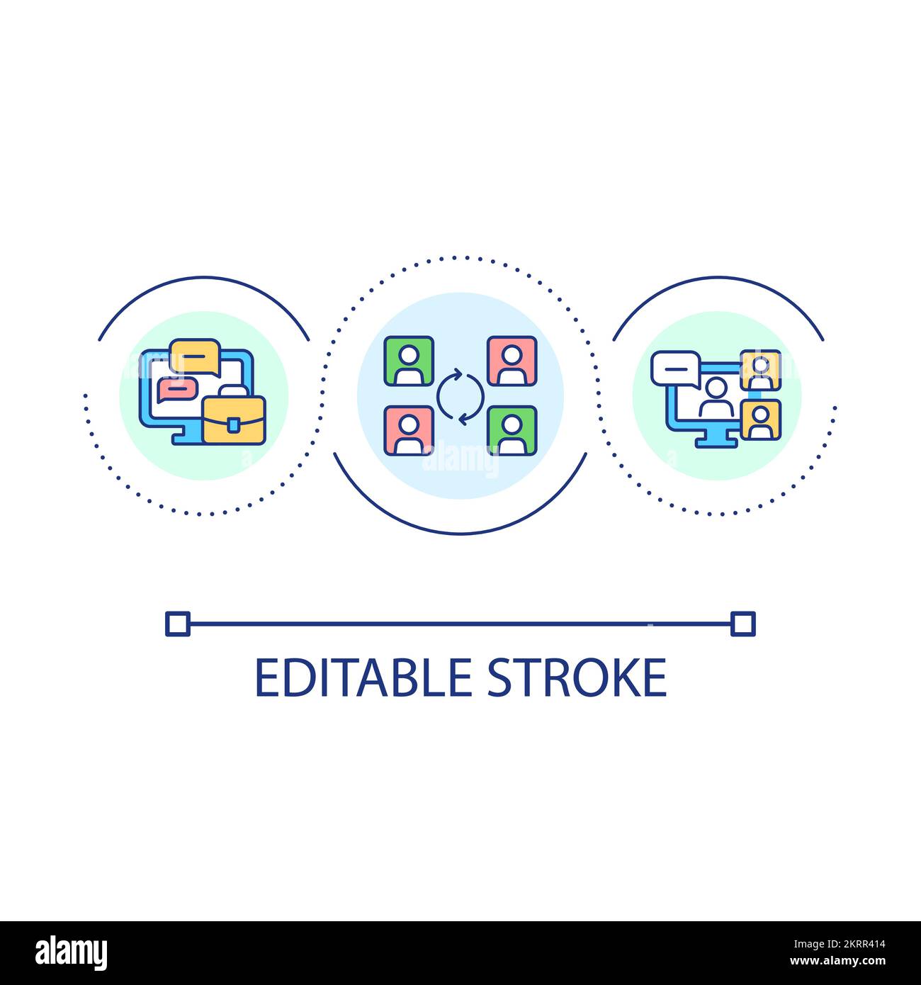 Business communication loop concept icon Stock Vector Image & Art - Alamy