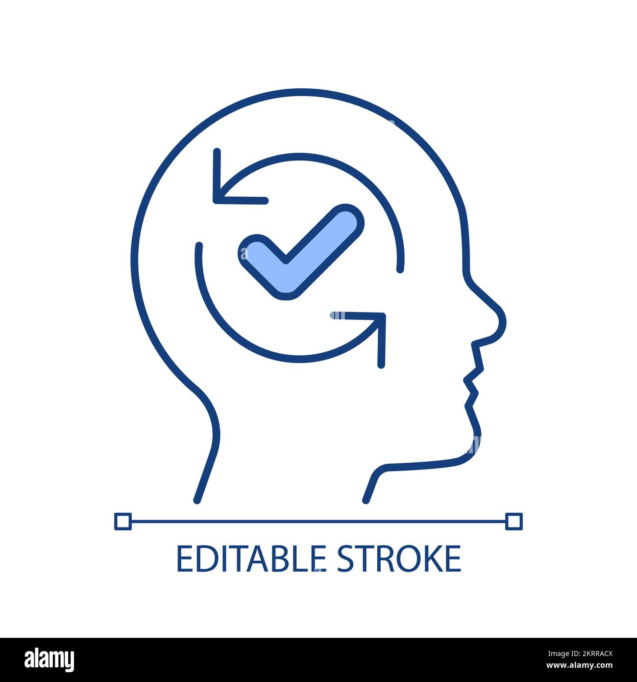 Mind transformation RGB color icon Stock Vector Image & Art - Alamy