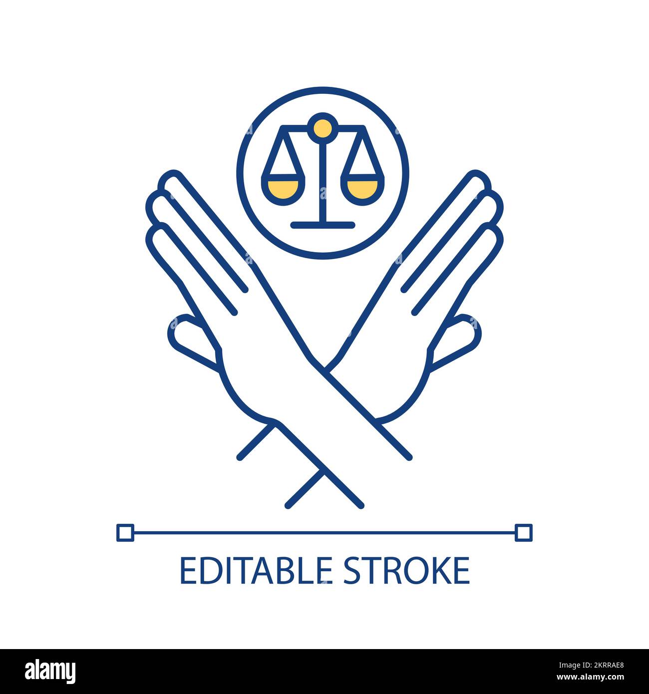 Stop judging yourself RGB color icon Stock Vector Image & Art - Alamy