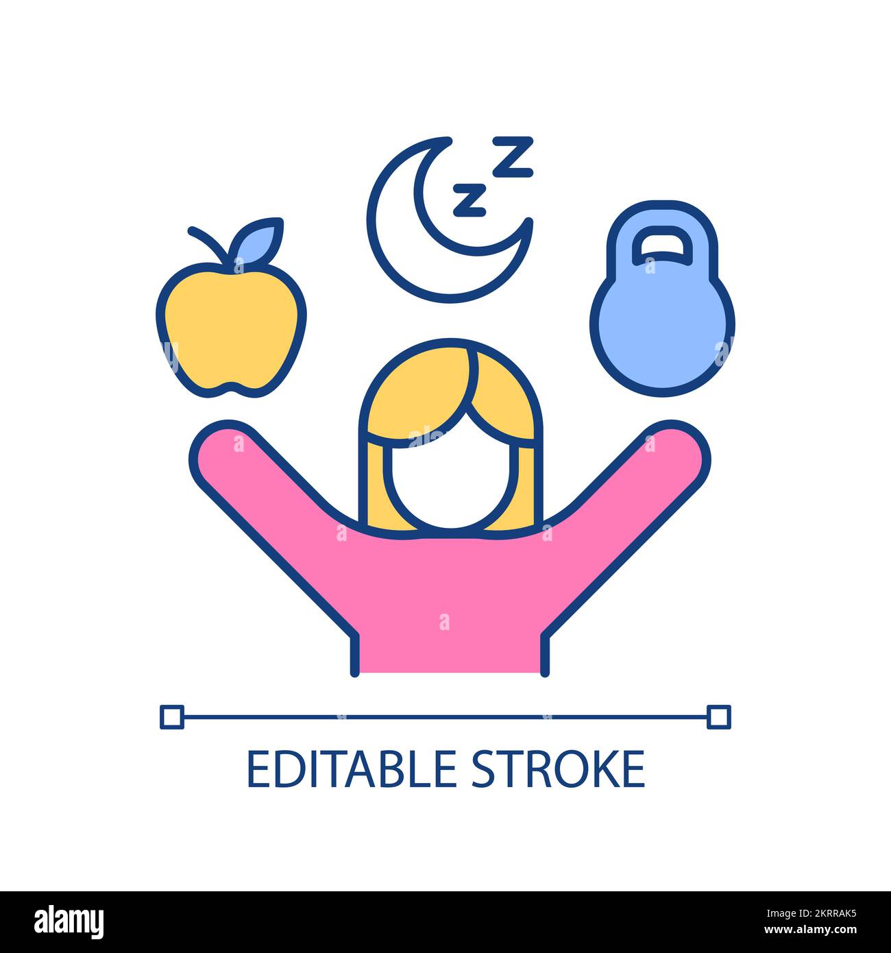 Healthy living habits RGB color icon Stock Vector Image & Art - Alamy Healthy living habits RGB color icon Stock Vector Image & Art - Alamy