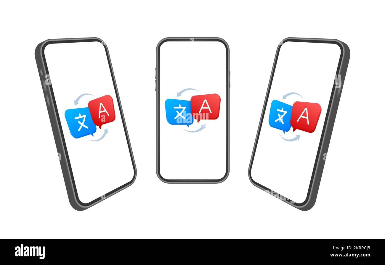 Online language translator concept. Translator icon. Vector stock ...