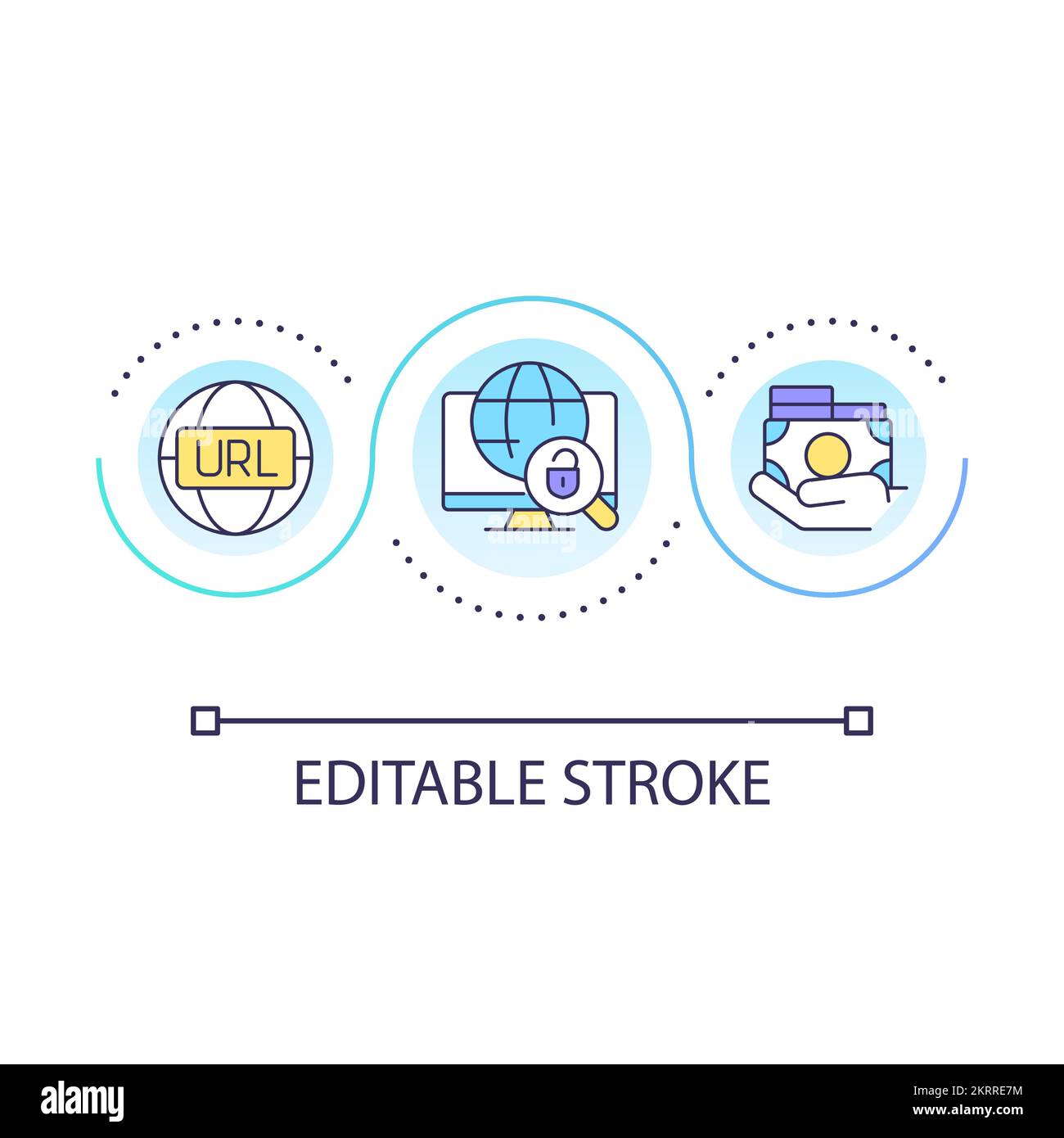 Website domain name address Stock Vector Images - Alamy