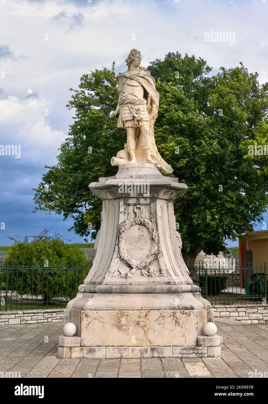 Statue of count matthias von der schulenburg hi-res stock photography ...