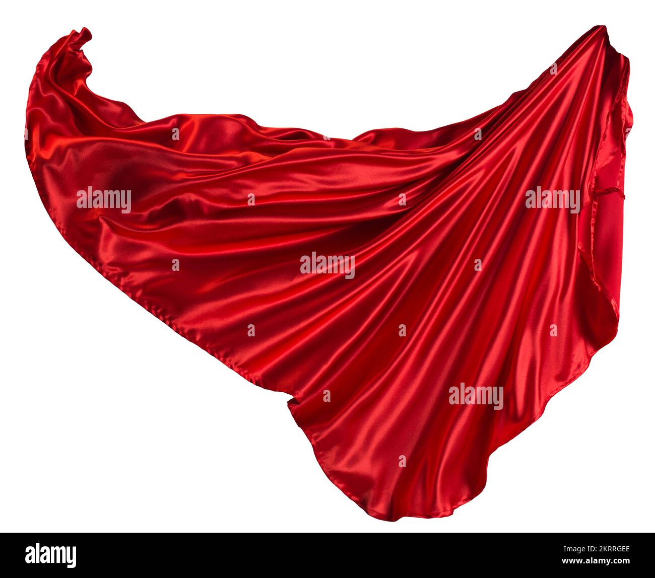Red cloth flutters Stock Photo - Alamy