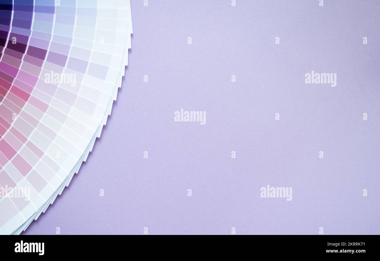 Paper Fan paint samples interior design wall painting multicolored ...