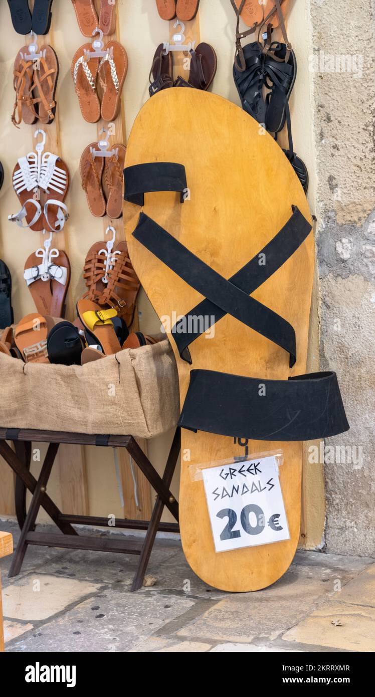 Large greek sandal hi-res stock photography and images - Alamy