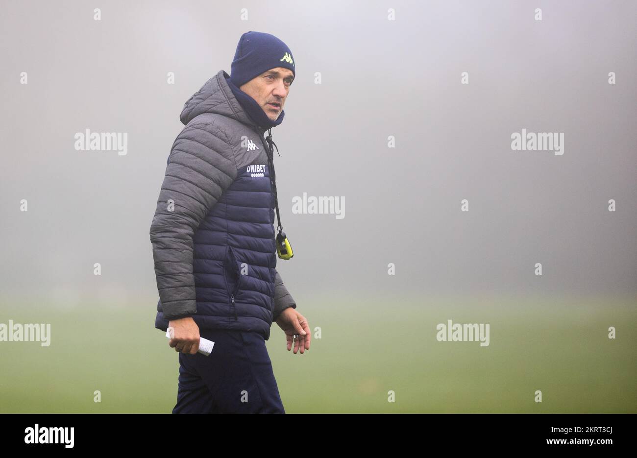 Charleroi new head coach Felice Mazzu pictured during a training session of Belgian soccer team ...