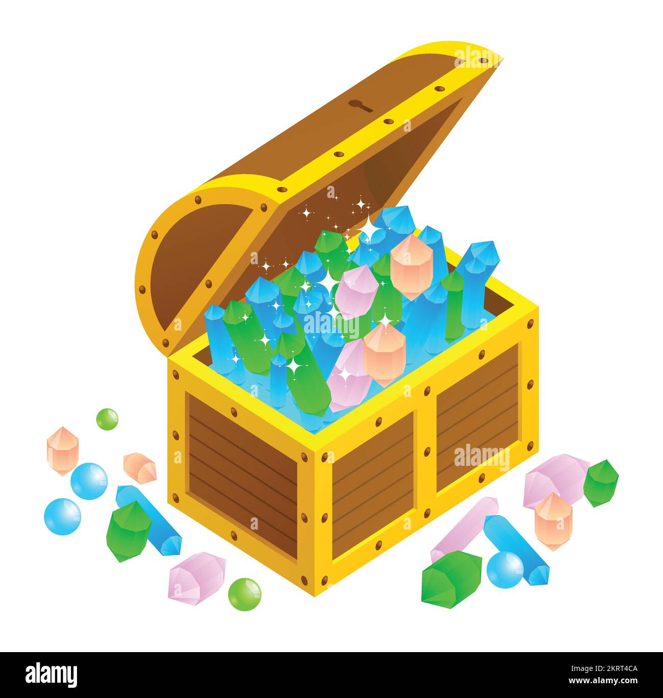 Treasure box vector hi-res stock photography and images - Alamy