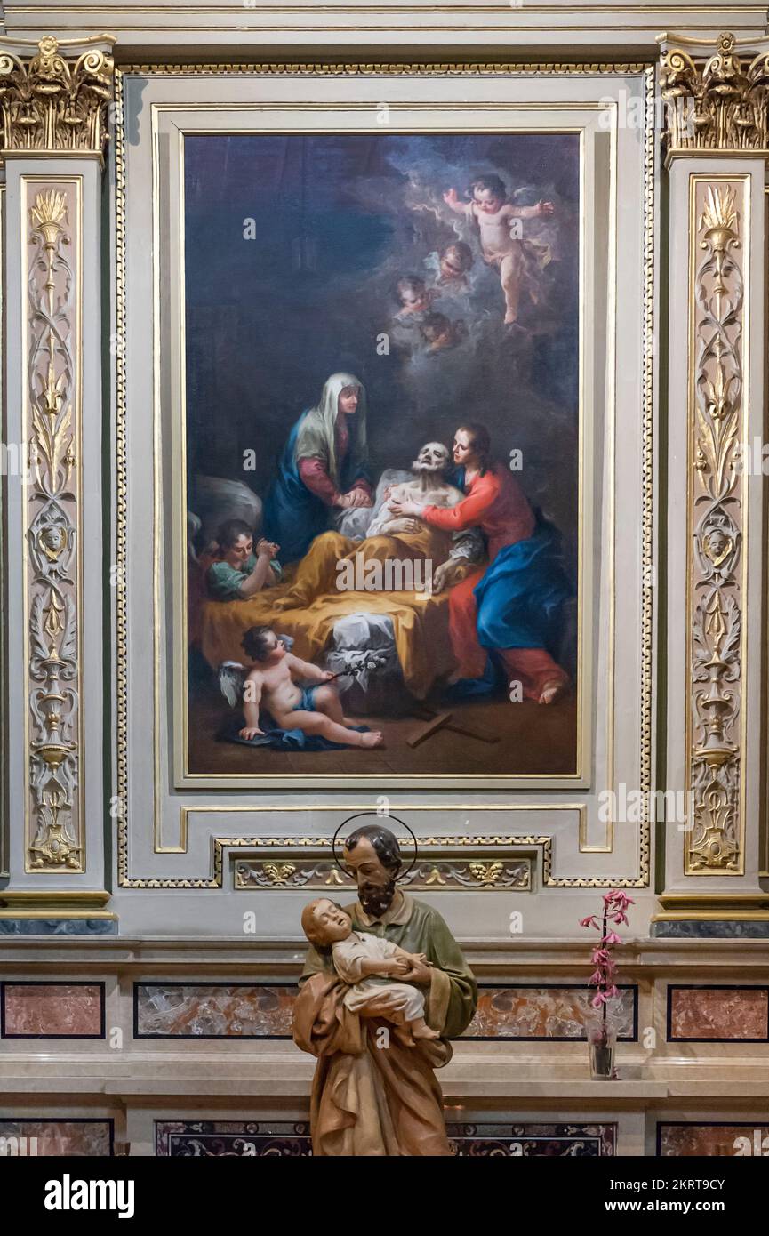 peter and paul main church, verdello, italy Stock Photo - Alamy