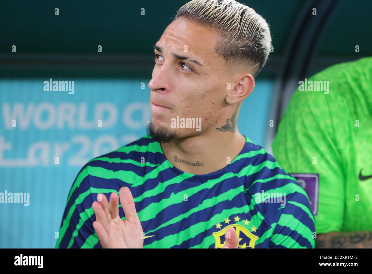 Doha, Qatar. 28th Nov, 2022. Anthony of Brazil during the National ...