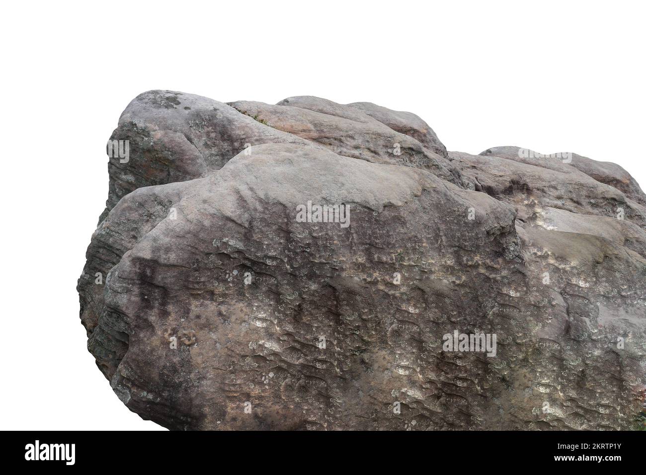 rock isolated on white background Stock Photo - Alamy