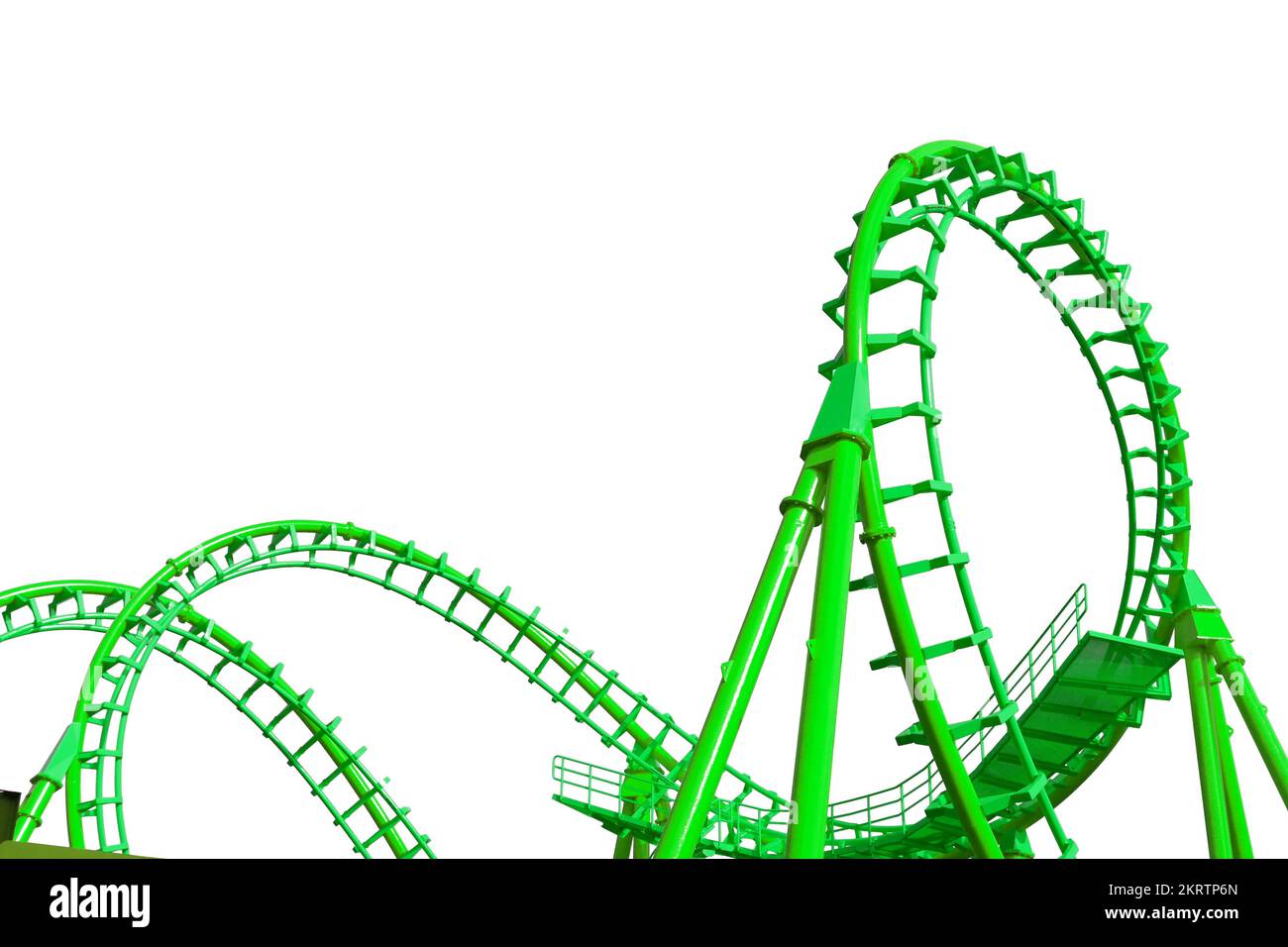 Roller coaster isolated on white background Stock Photo - Alamy