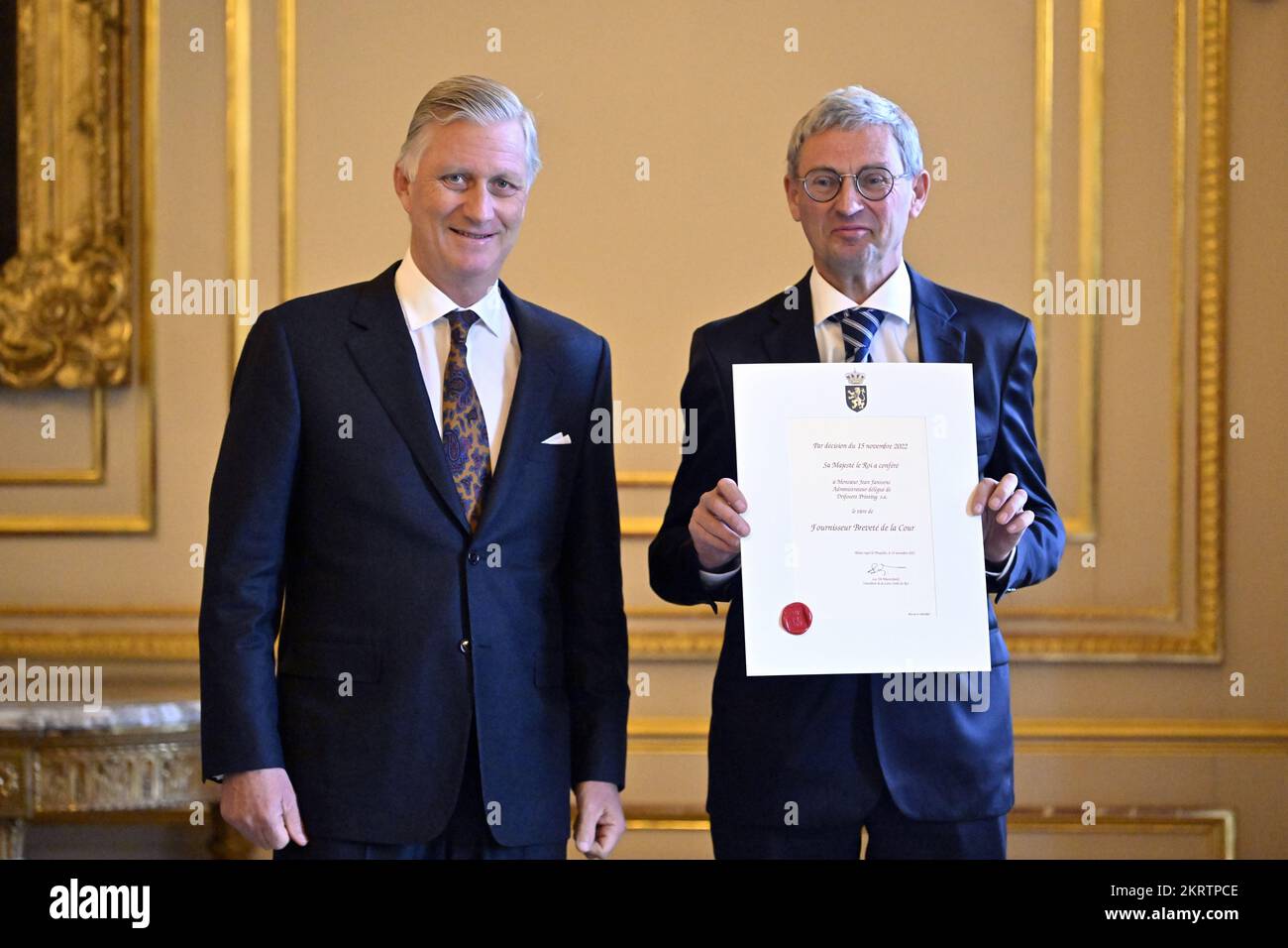 King Philippe - Filip of Belgium and Jean Janssens of Difrosett ...