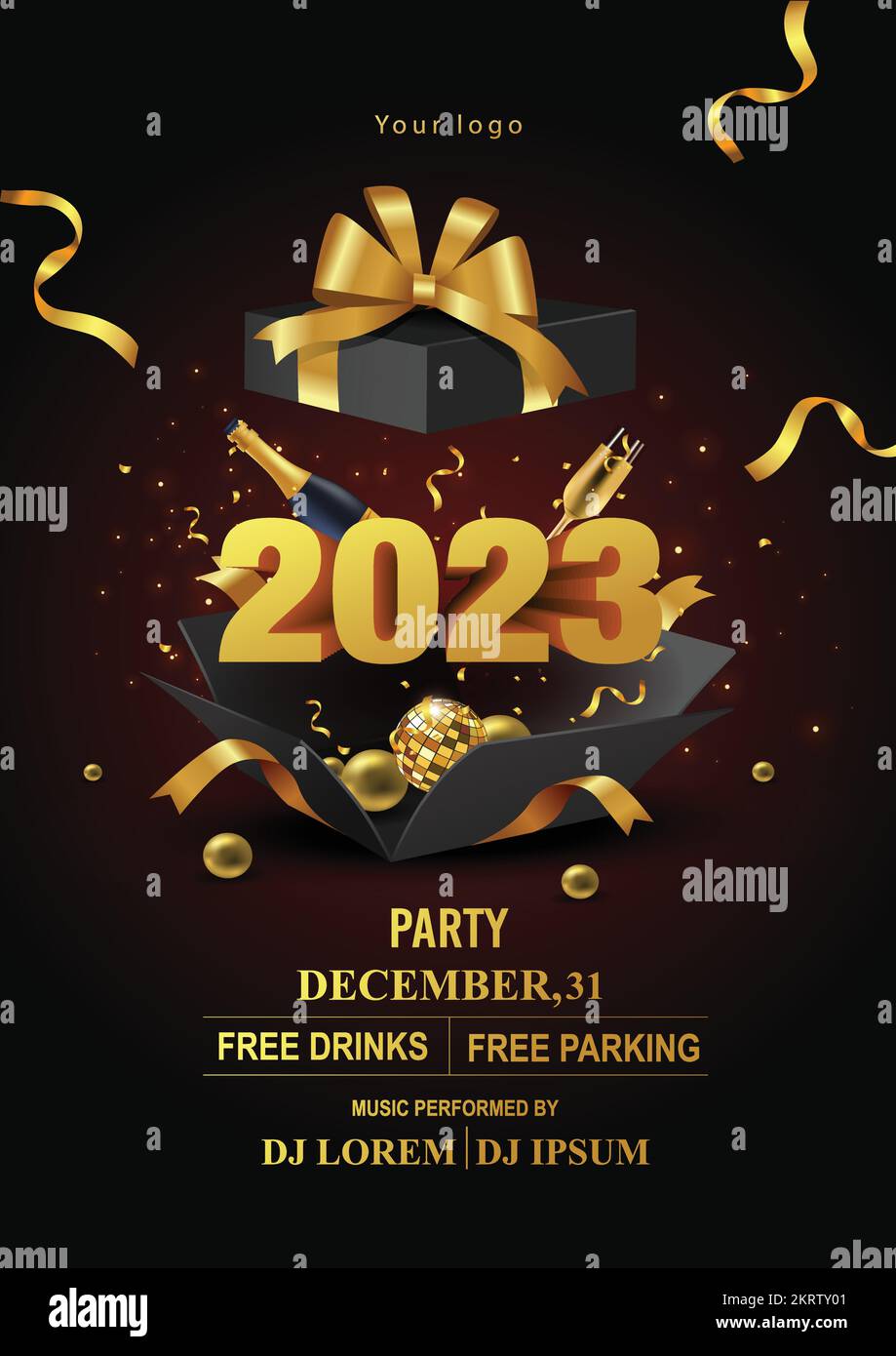 2023 Happy New Year Background for your Flyers and Greetings Card or ...