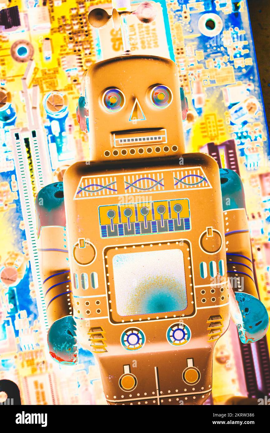 Vintage Robots Wallpaper