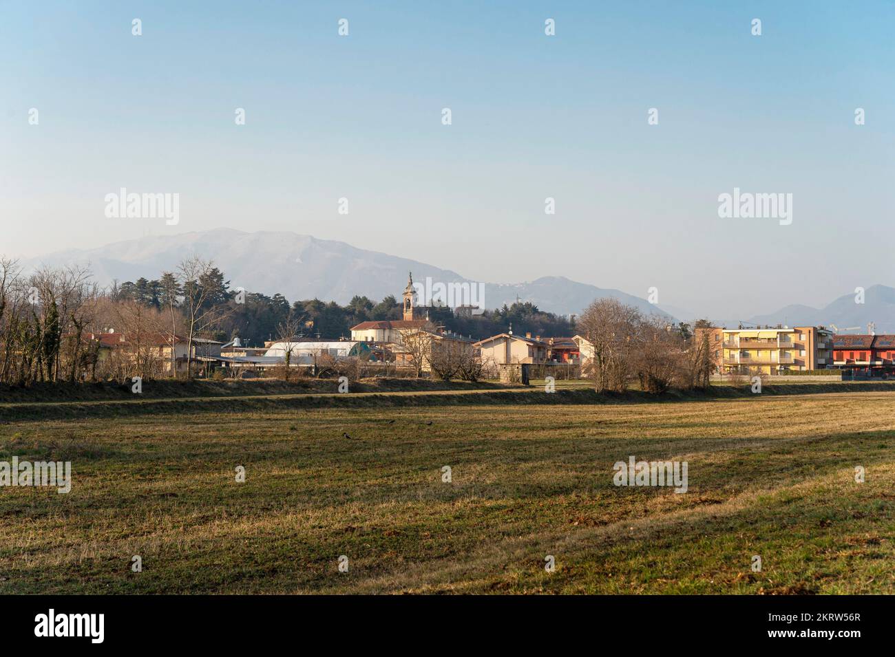 le ghiaie village, bonate sotto, italy Stock Photo - Alamy