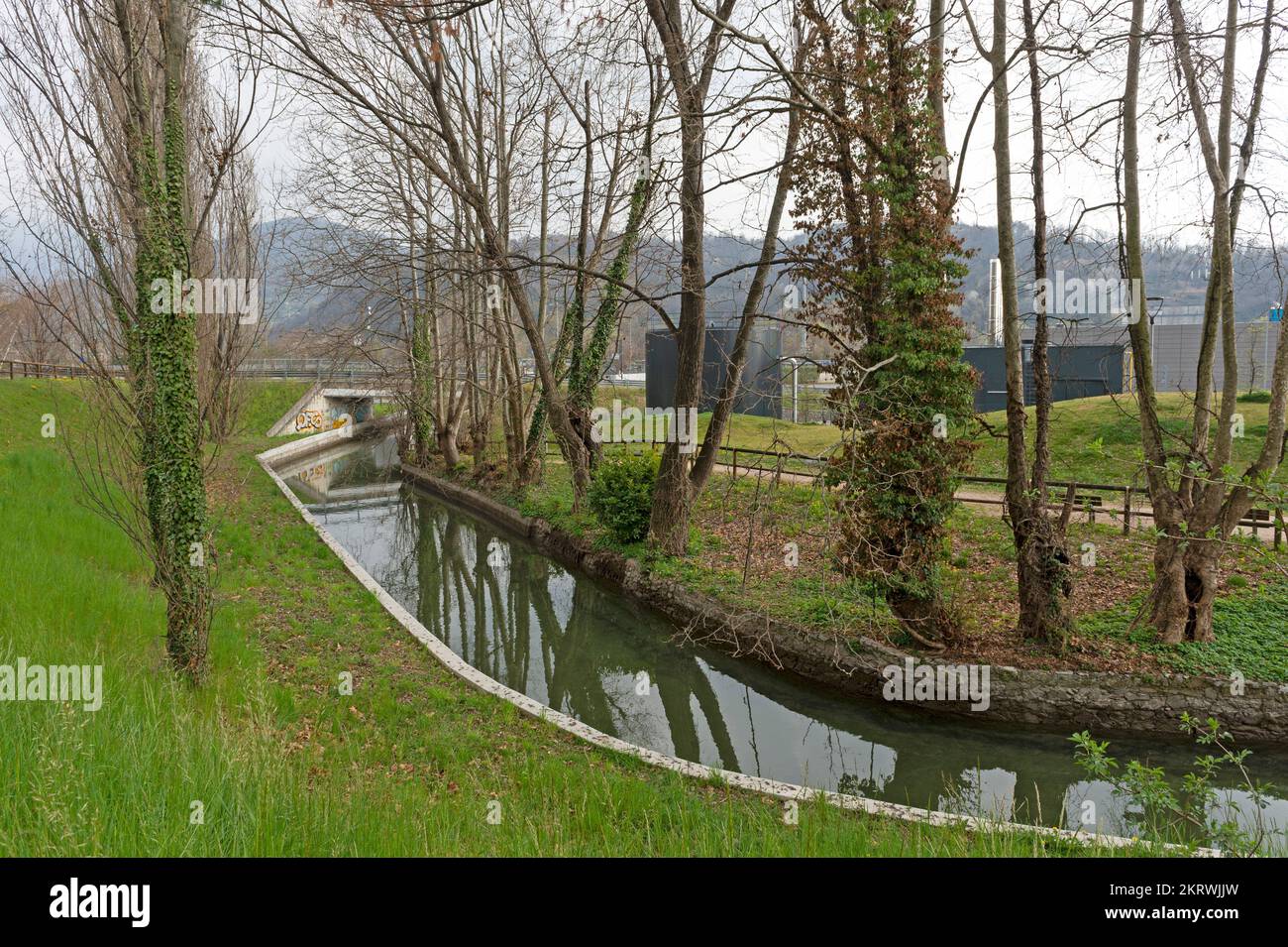 morlana canal, alzano sopra, italy Stock Photo - Alamy