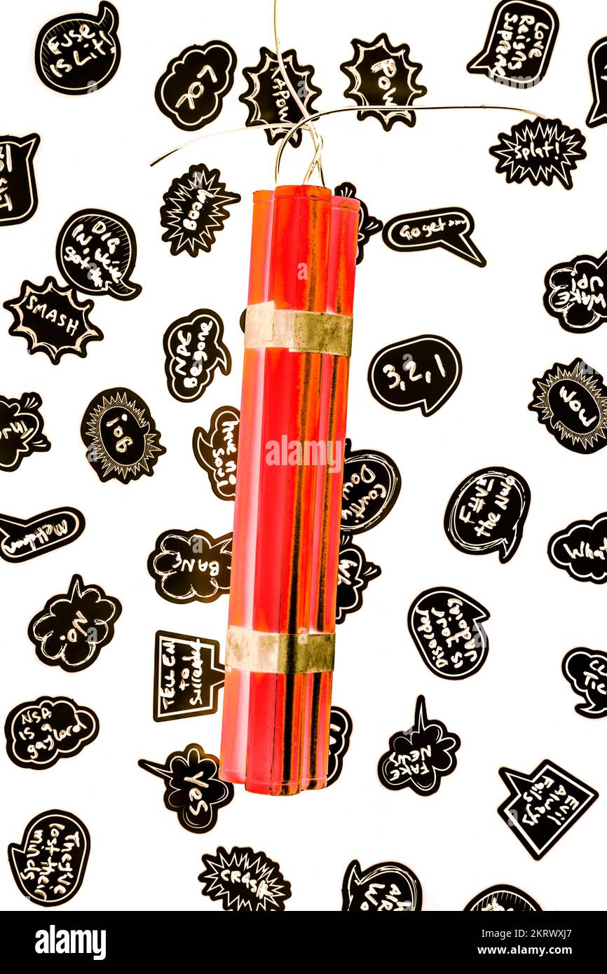 Dynamite explosive pop art style hi-res stock photography and images ...