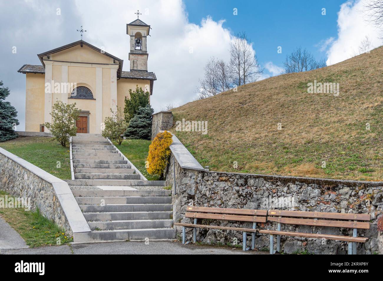 st. rocco church, aviatico, italy Stock Photo - Alamy