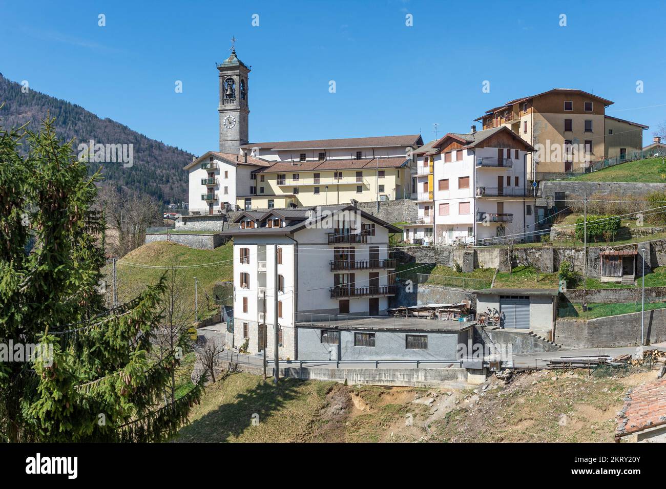village view, zambla bassa, italy Stock Photo - Alamy