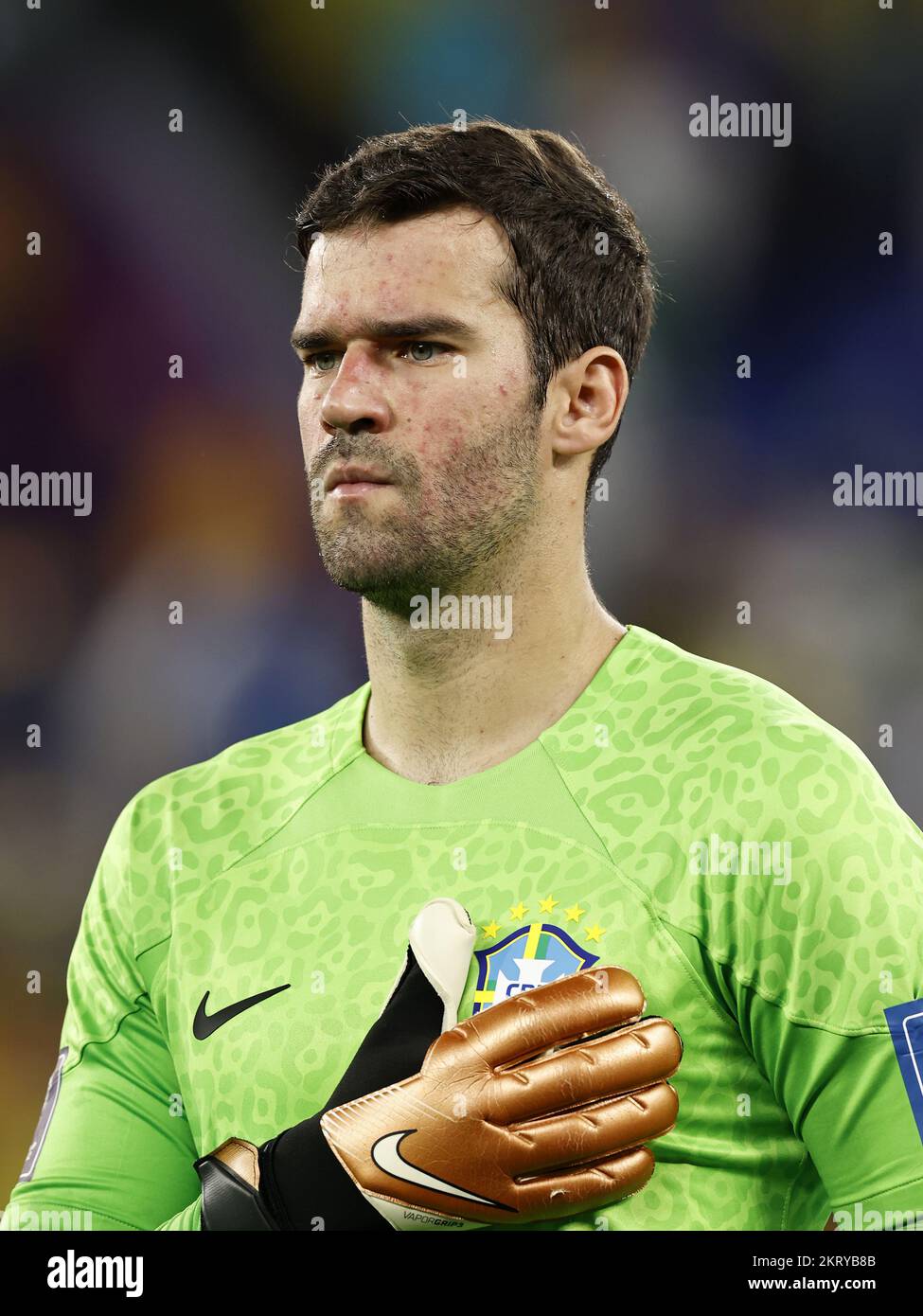 DOHA - Brazil goalkeeper Alisson during the FIFA World Cup Qatar 2022 ...