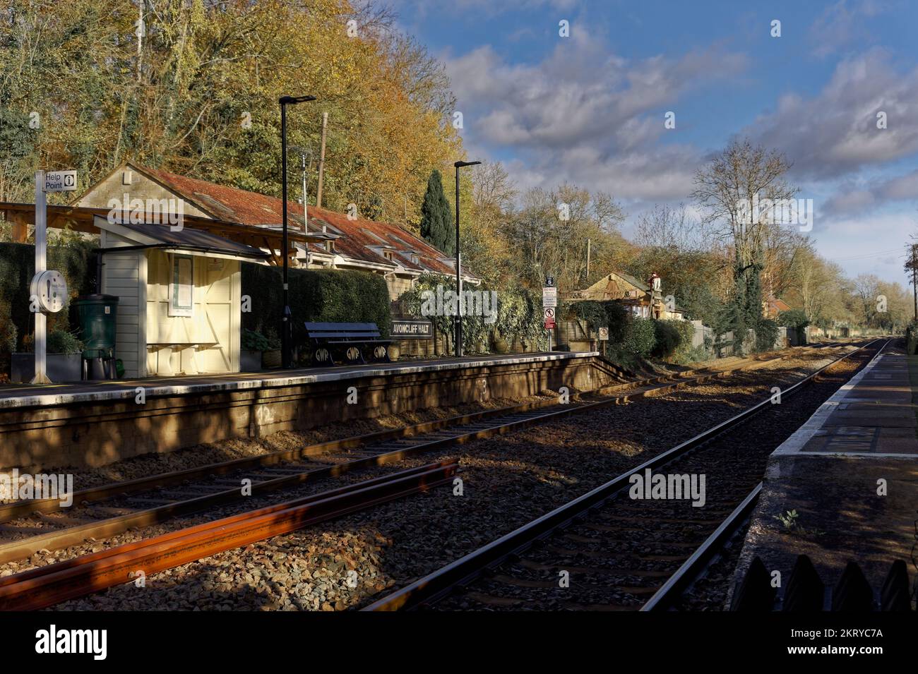 Late autumn at Avoncliff Stock Photo - Alamy