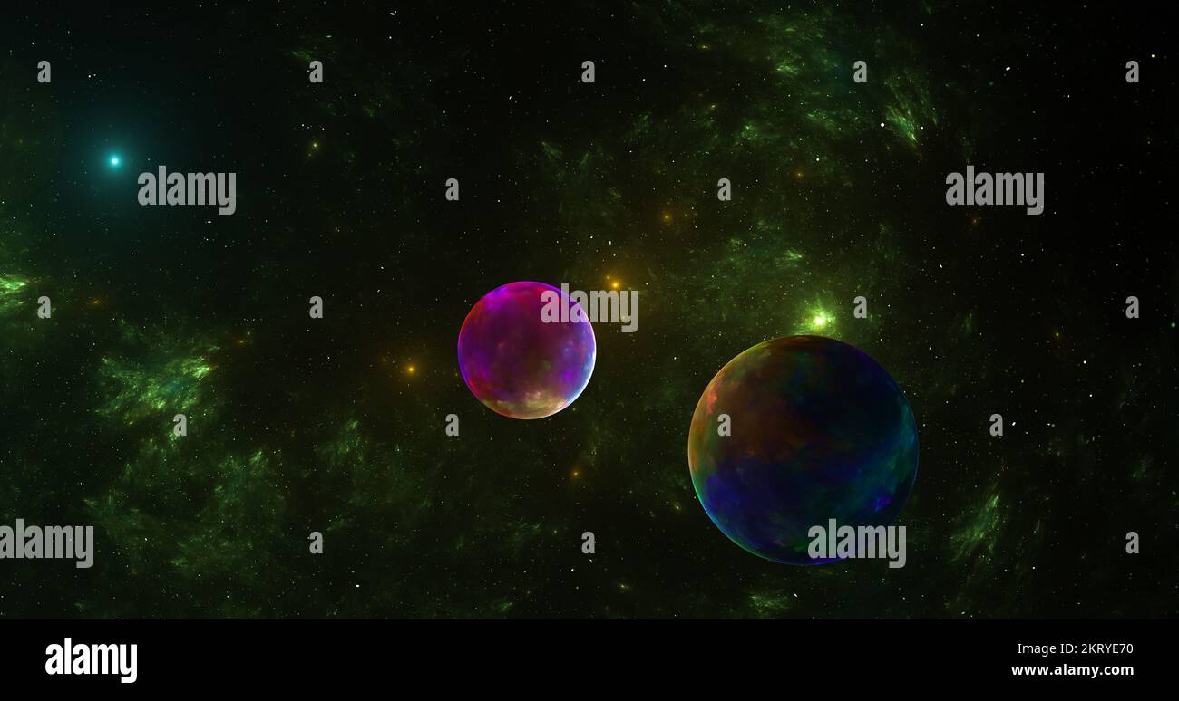 Fantastic abstract background from stars and galactic in space. Fractal ...