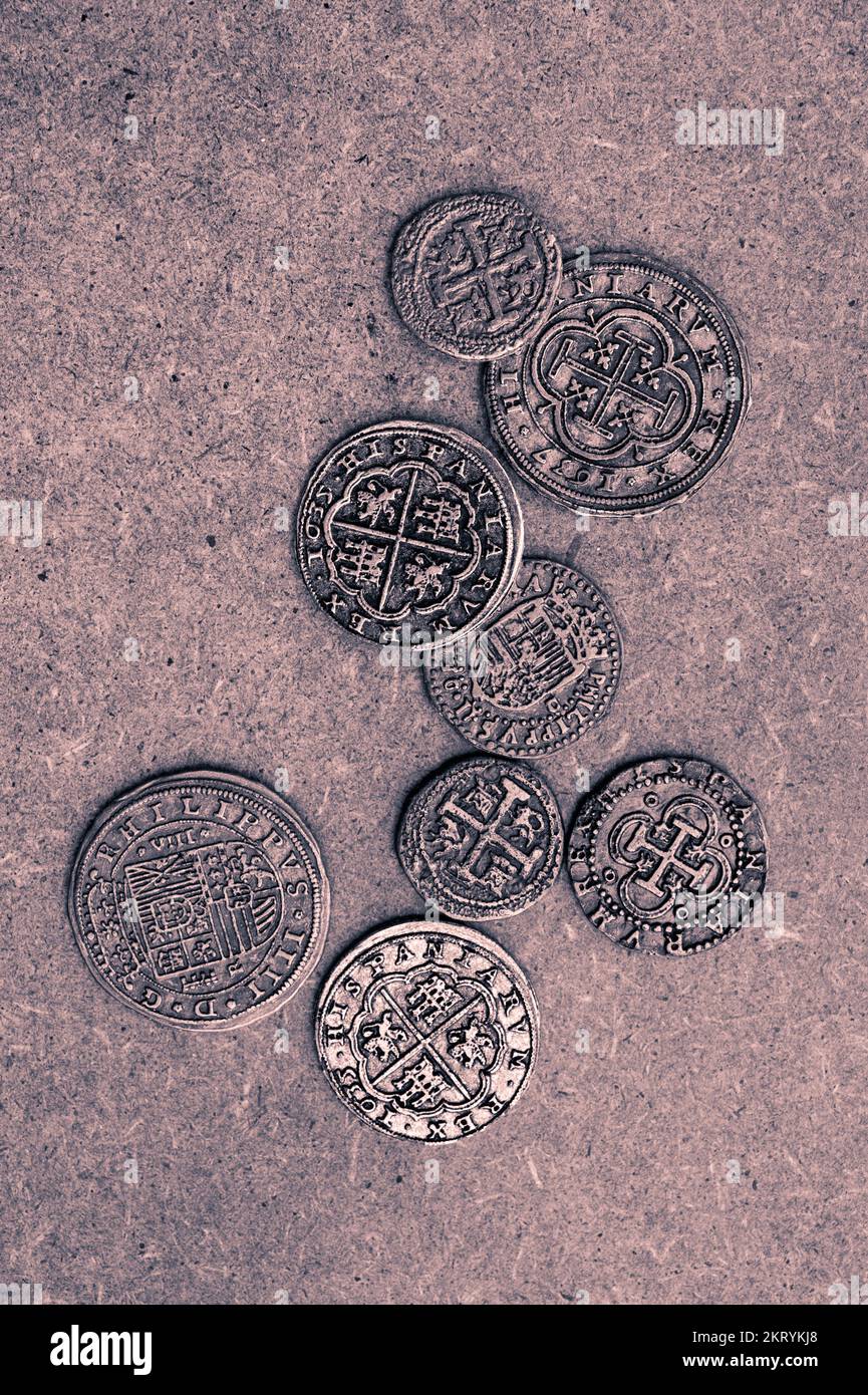 ancient medieval coins Stock Photo - Alamy