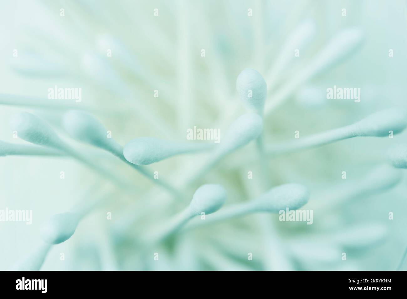 cotton buds abstract background macro Stock Photo - Alamy