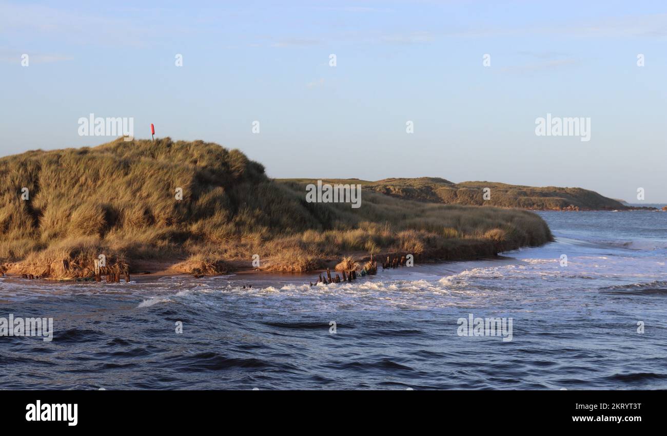 Mouth of river Ugie, Peterhead Stock Photo - Alamy