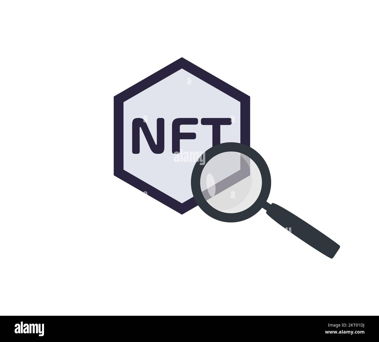 Searching image and video files in NFT database logo design. Digital ...