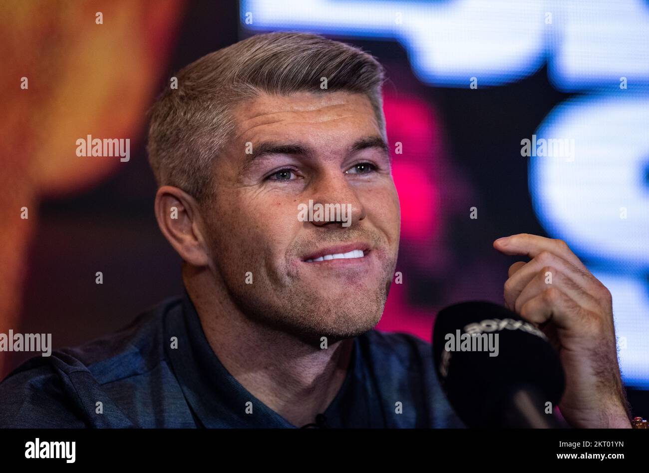 Liam Smith during a press conference at The Landmark Hotel, London. The ...
