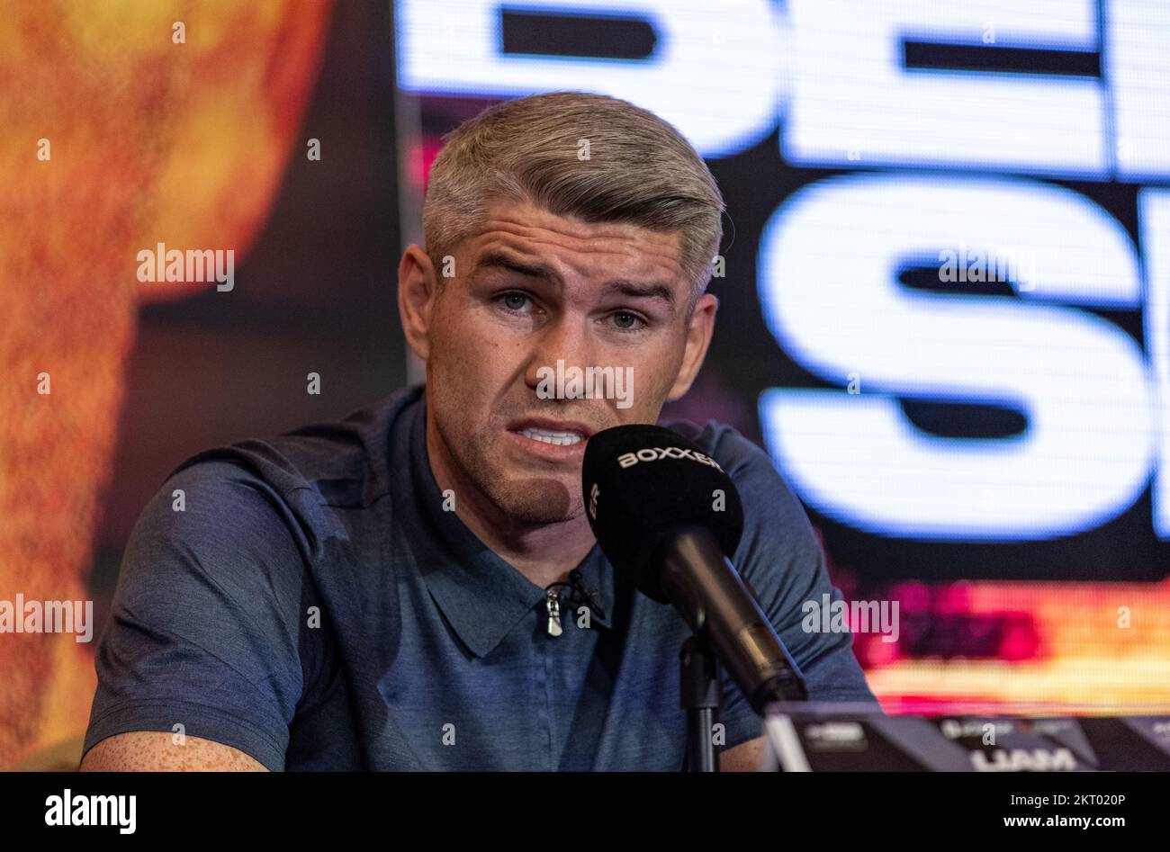 Liam Smith during a press conference at The Landmark Hotel, London. The ...