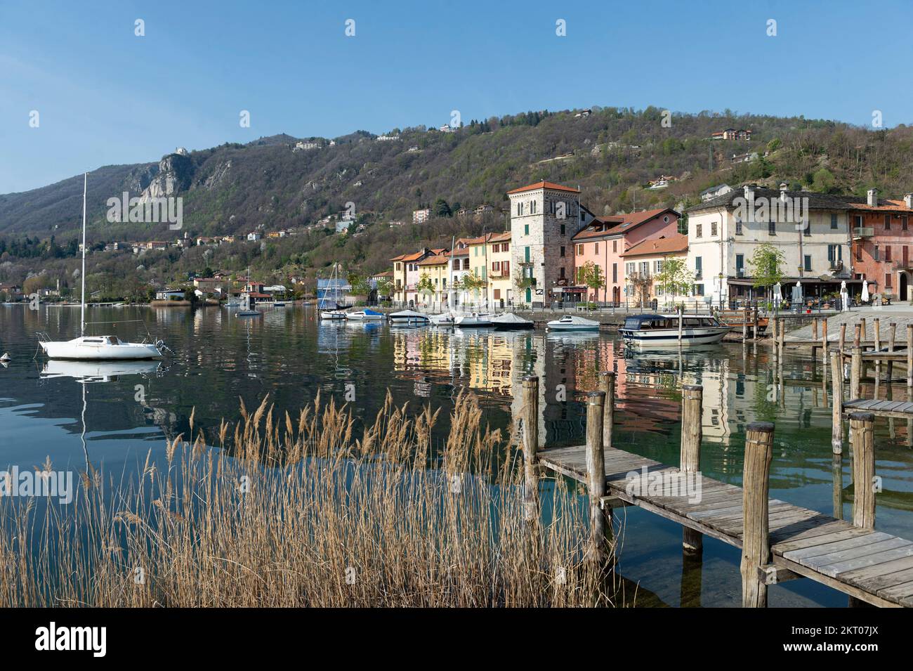 village view, pella, italy Stock Photo - Alamy