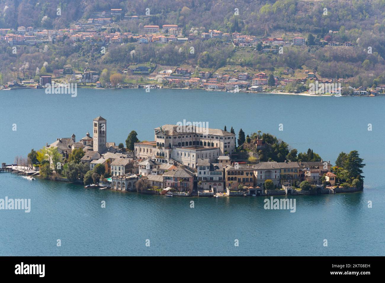 orta lake and st. julius isle, orta, italy Stock Photo - Alamy
