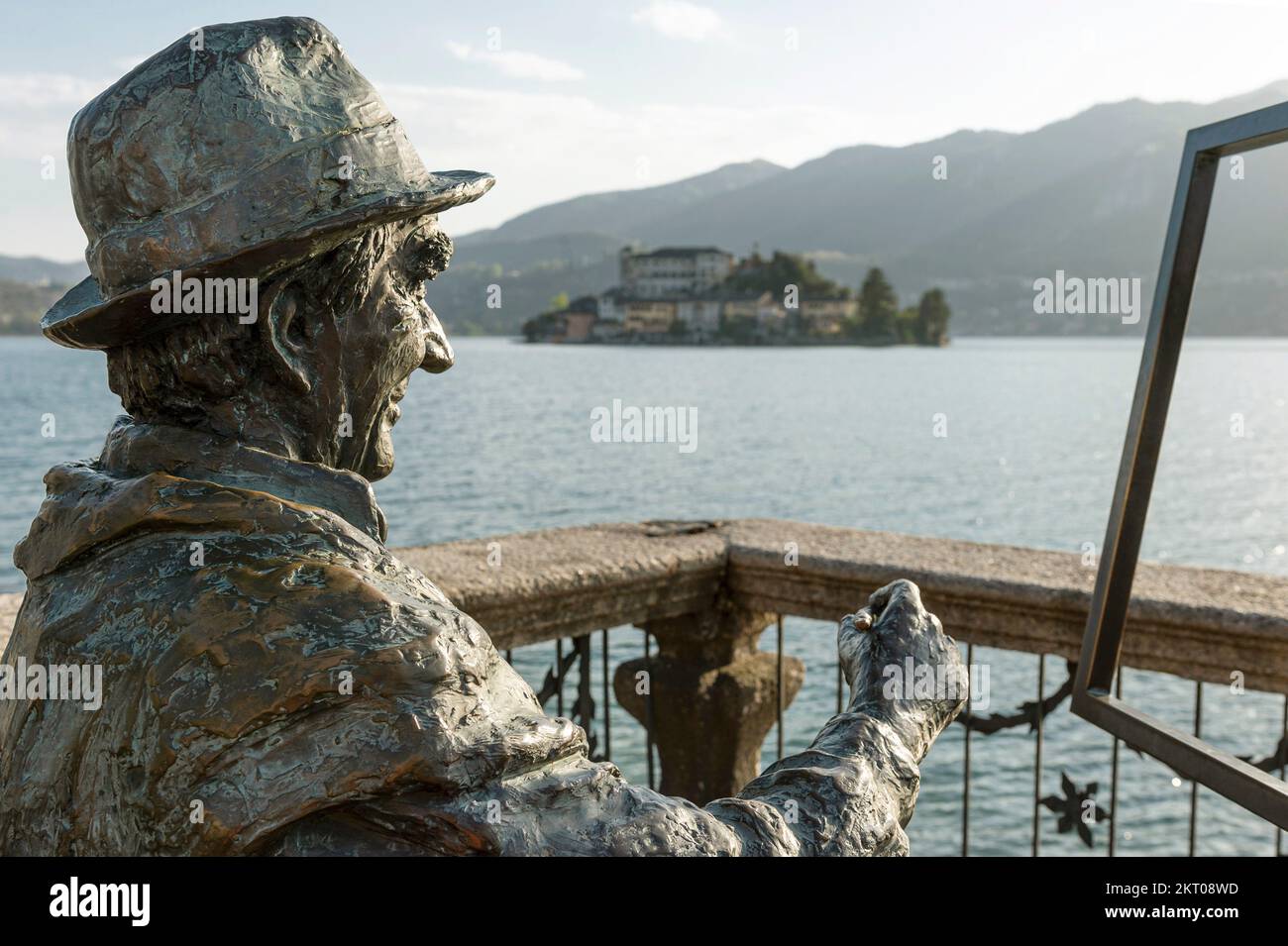orta lake and st. julius isle, orta, italy Stock Photo - Alamy