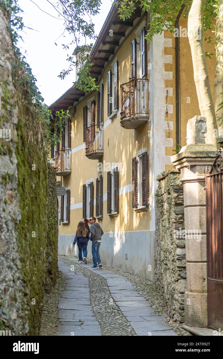 st. julius isle partial view, orta, italy Stock Photo - Alamy